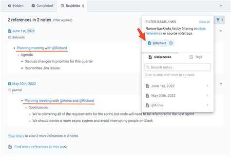 Note Reference Filtering Or Inline Tags Or Task Tagging Amplenote