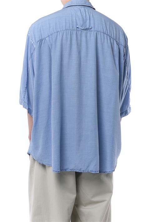 Apart From That Blue Overdyed Coverable Shirts Ecp 인증