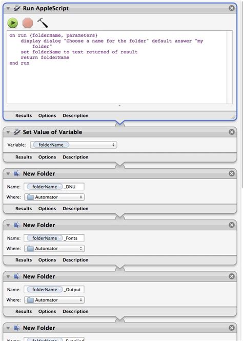 Automator Create Folder With Name And Su Apple Community
