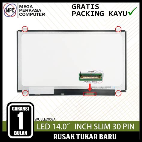 Jual Lcd Led Layar Laptop Slim Pin Hp G G Probook G G Shopee