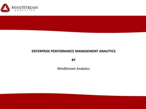 Enterprise Performance Management Ppt