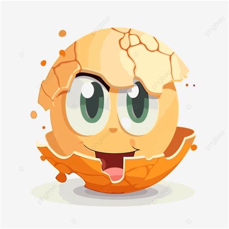 달걀을 깨다 금이 간 껍질에서 나오는 계란의 스티커 클립 아트 만화 벡터 일러스트 레이 션 상표 클립 아트 Png 일러스트 및 벡터 에 대한 무료 다운로드 Pngtree
