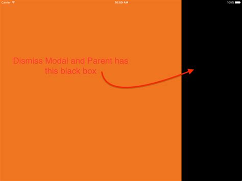 Ios Orientation Change In Presented View Controller Not Updating Parent View Controller