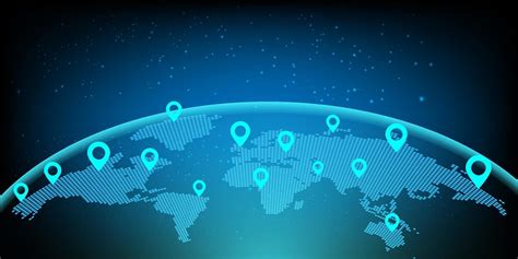 World Map Connection Futuristic Modern Website Background Or Cover Page