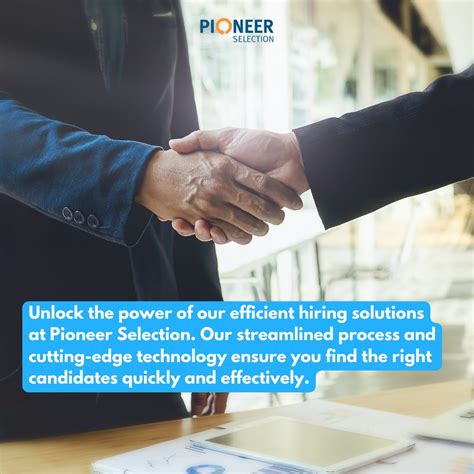 Pioneer Selection Manufacturing And Industry Recruitment Specialists On