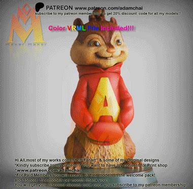 🎨 Alvin Alvin And The Chipmunks Vrml Color File Is Included Classic