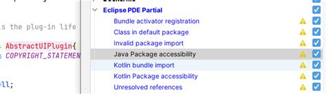 Java Package Accessibility Inspection Always Marked As Error · Issue