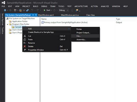 How To Build Wpf Project With Setup File Installer Project
