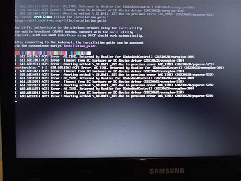 Erro instalação arch linux ec hardware Linux Diolinux Plus