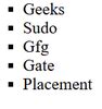 How To Create An Unordered List In Html Geeksforgeeks