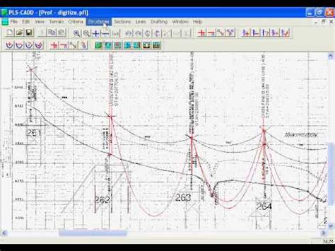 Digitizing Plan And Profile Drawing In Pls Cadd Youtube