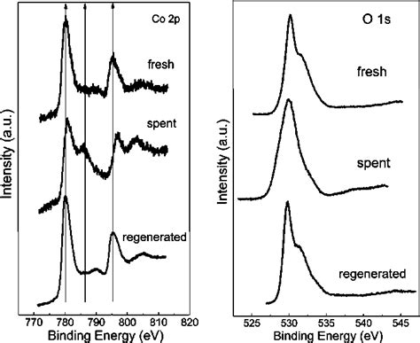 Xps Spectra Of The Fresh Spent And Regenerated Catalysts Over The