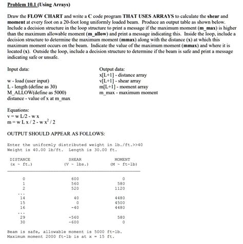Solved Could You Please Solve This Using Matlab Problem 101 Using Arrays Draw The Flow