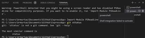 Dont See Git Push Terminal Quickfix · Issue 167613 · Microsoftvscode