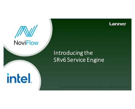 Network Service Programming Webinar From Noviflow Lanner And Intel