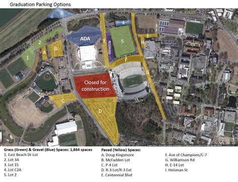 Clemson University Parking Map