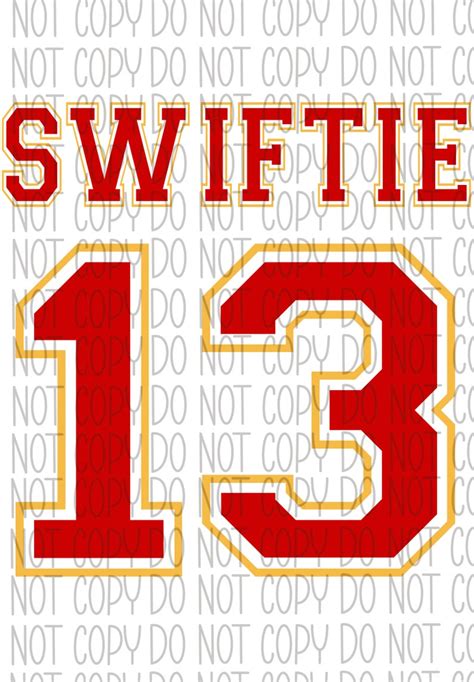 Chiefs Swiftie 13 Digital Download Png Etsy
