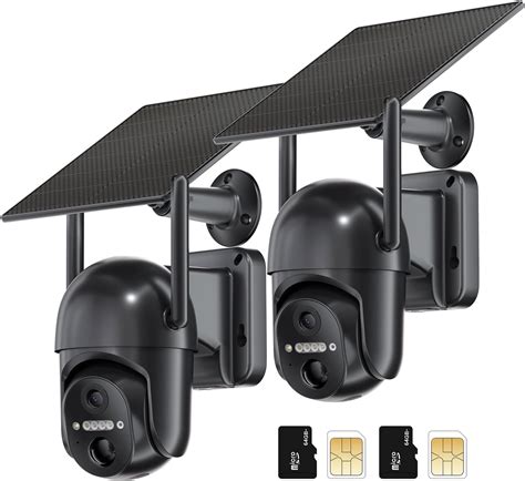 Sehmua 4g Lte Cellular Solar Security Camera 2 Pack No
