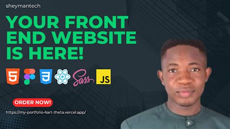 Be Your Front End Developer Using Html Css And Javascript By Sheymantech Fiverr