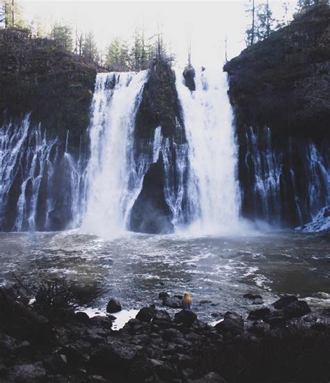 Burney Falls Began To Flow Heavily In The Month Of March Along With
