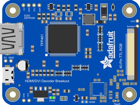 How To Use Adafruit Tfp401 To 40 Pin Tft No Touch Pinouts Specs And How To Use Adafruit Tfp401 To 40 Pin Tft No Touch Pinouts Specs And