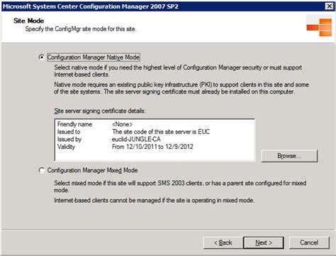 Sccm 2007 Native Mode Pki Certificate