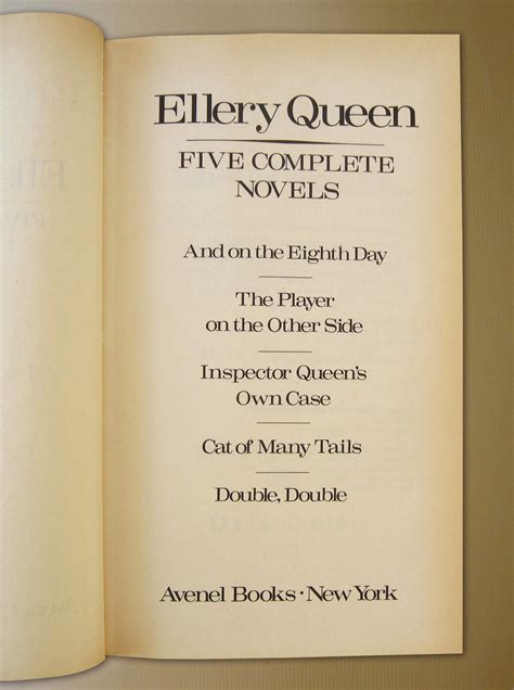 Ellery Queen Anthology Five Complete Novels Plus An Additional Queen