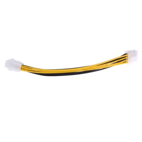 The New 8 Pin Male To 4 Pin Female Motherboard Cpu Power Supply Adapter