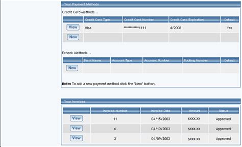 Manage Billing Invoices Payment
