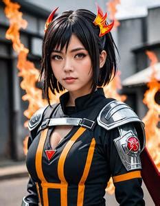 Free Fire Force Princess Hibana Cosplay Ai Face Swap