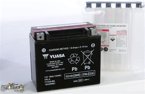 YUASA Battery YTX20-BS Maintenance Free