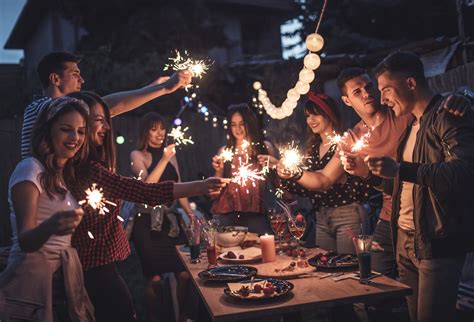 Having Fun With Friends At A Party