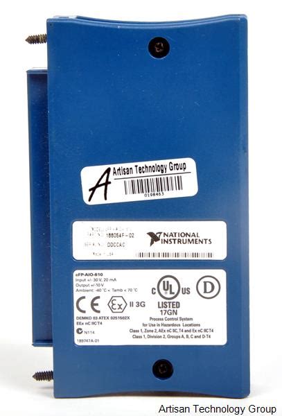 NI CFP AIO Channel Analog I O Module ArtisanTG