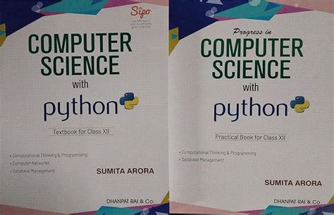 Computer Science With Python Textbook And Practical Book For Class 12 By
