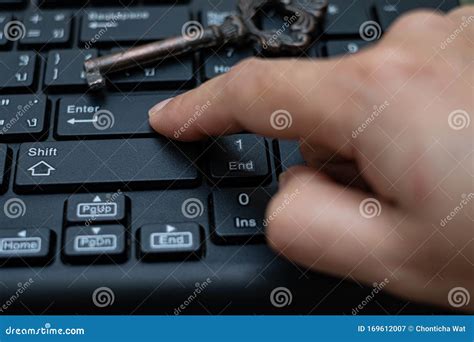 Female Index Finger Typing On The Computer Keyboard Royalty Free Stock Photo CartoonDealer Com