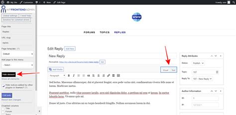 bbpress how to manage replies on the frontend wp frontend admin