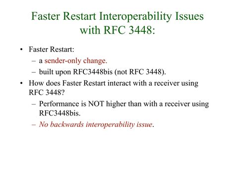 Ppt Faster Restart For Tcp Friendly Rate Control Tfrc Powerpoint Presentation Id9635090
