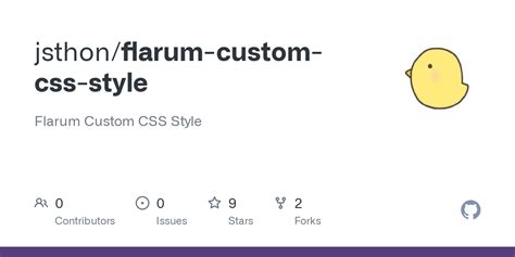 Github Jsthonflarum Custom Css Style Flarum Custom Css Style