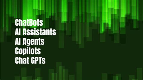 Chatbots Vs Ai Assistants Vs Ai Agents Vs Copilots Vs Chat Gpts