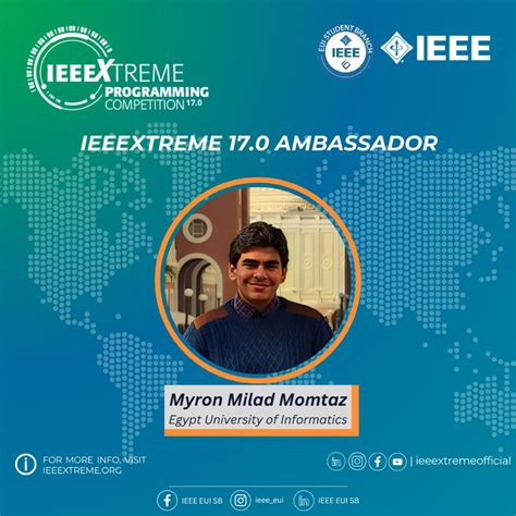 Ieee Eui Sb On Linkedin Ieeextreme Ieee Ieee Eui Ieeeextreme17