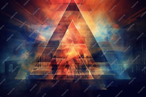 Premium Photo Multidimensional Digital Geometry In Cyberspace