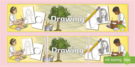 Drawing Display Banner Teacher Made Twinkl
