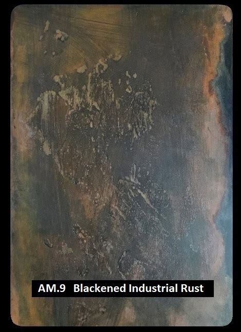 Blackened Steel Modern Industrial Patina Artistic Metals