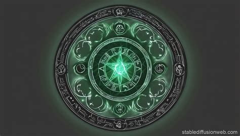 Glowing Magic Circle Stable Diffusion Online
