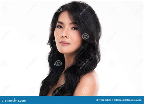 Schöne Junge Asiatin Mit Sauberer Frischer Haut Stockbild Bild Von