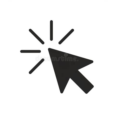 Mouse Arrow Clicking Emitting Light Rays Symbolizing User Interface Interaction And Digital