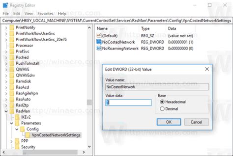 Disable Vpn Over A Metered Connection In Windows