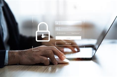 Premium Photo Business Man Working On Laptop Cybersecurity Global Network Security Technology