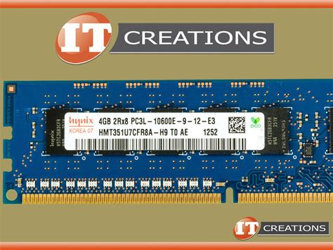 HMT351U7CFR8A-H9 HYNIX 4GB PC3L-10600E DDR3-1333 UNBUFFERED ECC 2RX8 ...