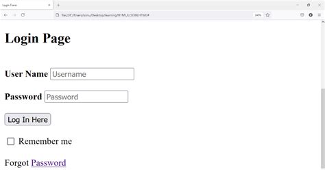 Mera Computer Point Simple Login Form Using Html And Css